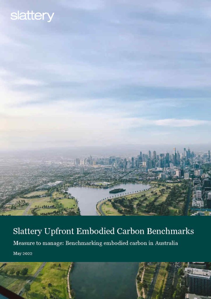 Slattery Upfront Embodied Carbon Benchmarks - Slattery