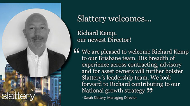 Slattery welcomes new Director, Richard Kemp - Slattery